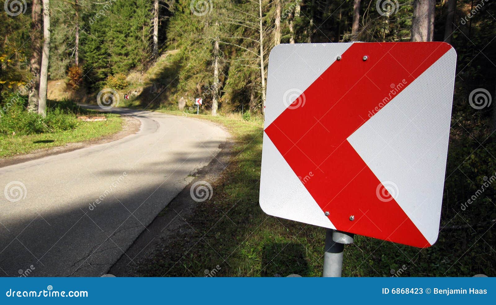 Curve stock image. Image of blind, sign, drivers, life - 6868423