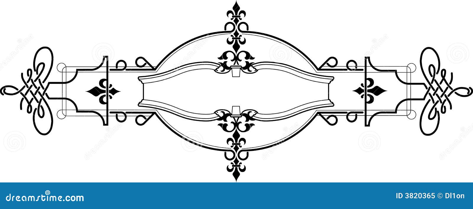 Curve Banner Classic Style. Stock Vector - Illustration of fashion ...