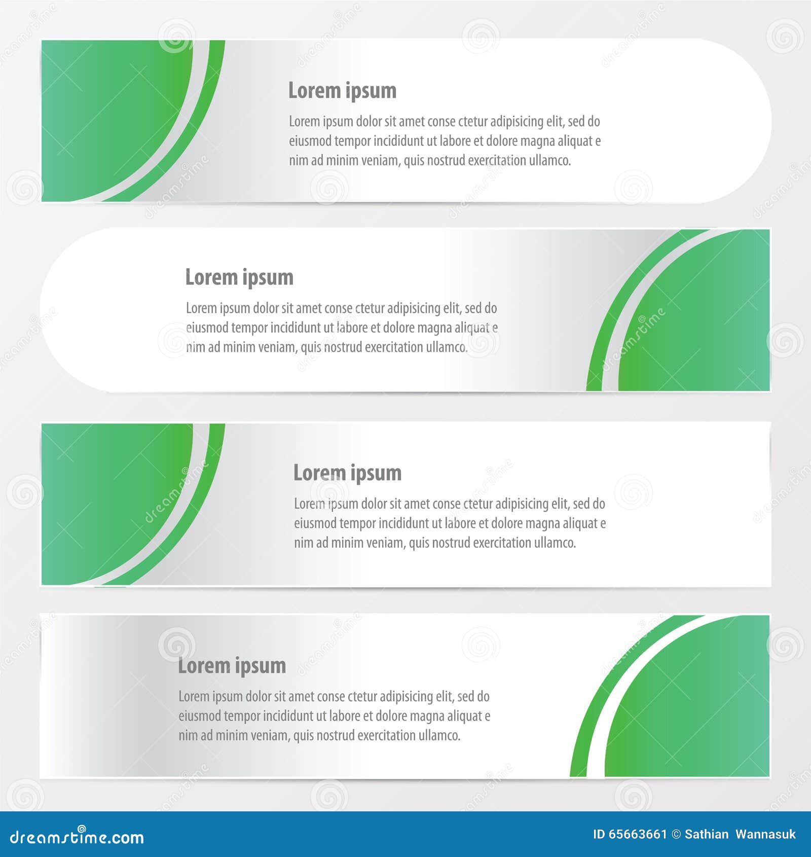 Web Banner In Style Business Minimalism. Ready Module For The Landing ...