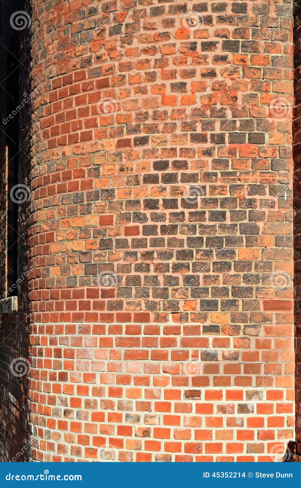 Curve in brick wall stock photo. Image of round, brick - 45352214