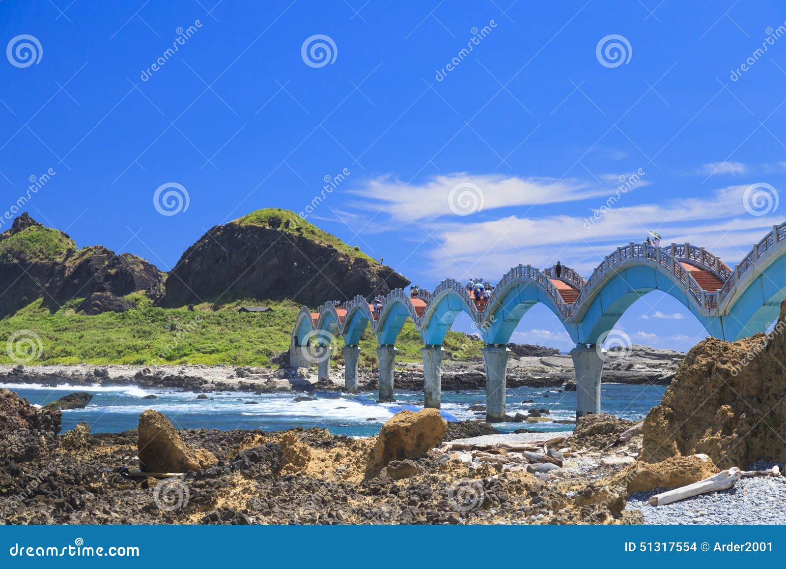 Curve bridge. stock photo. Image of level, leisure, curve - 51317554