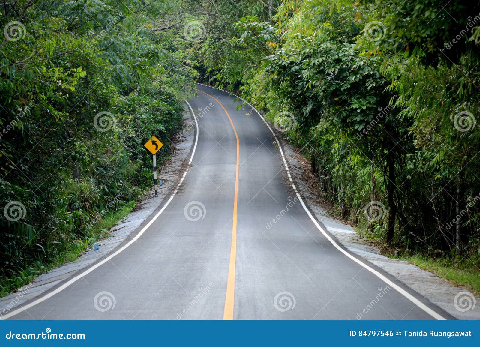 Curve concrete road way stock photo. Image of straight - 84797546