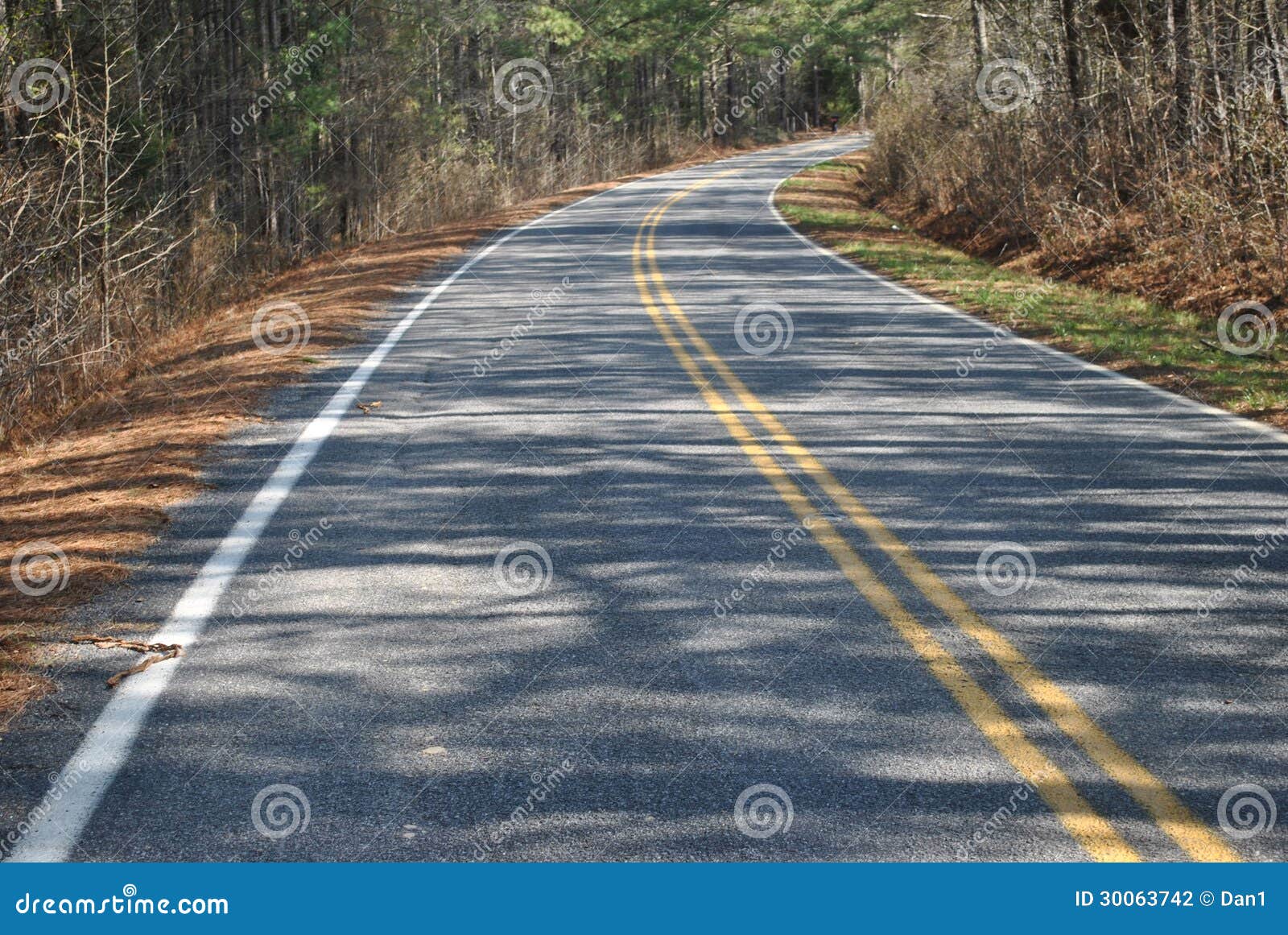 A curve in a road stock photo. Image of outdoors, curve - 30063742