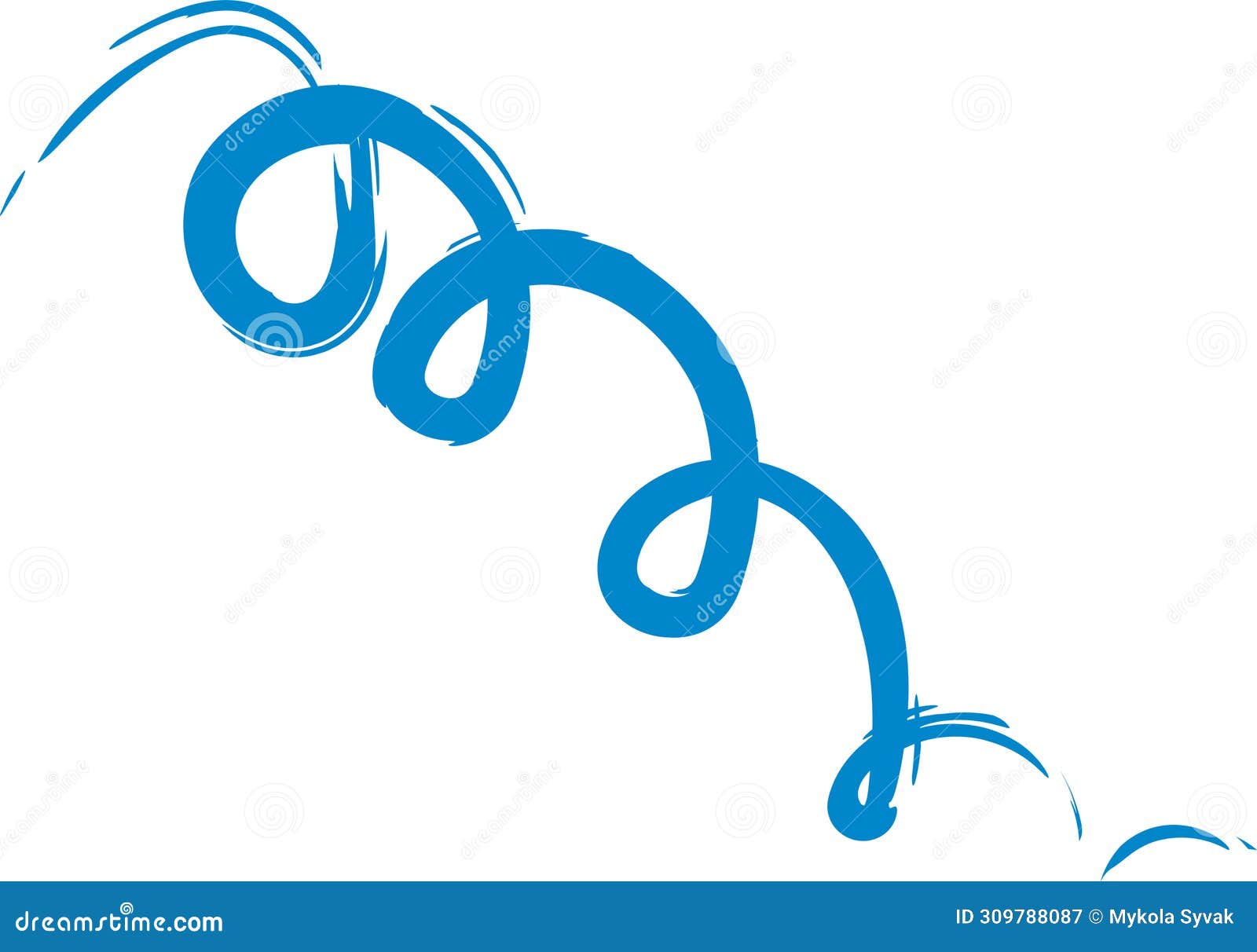 Curve Drawing Doodle stock vector. Illustration of curve - 309788087