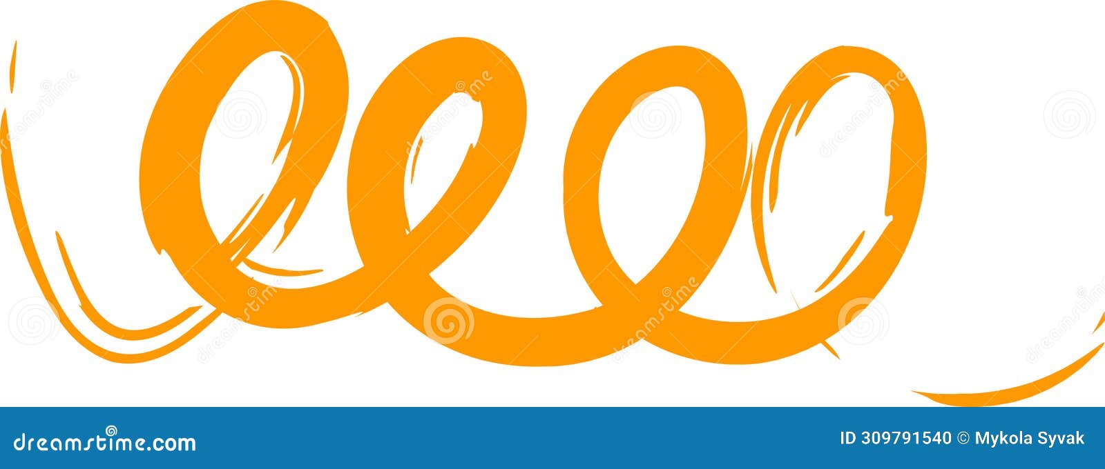 Curve Drawing Doodle stock vector. Illustration of doodle - 309791540