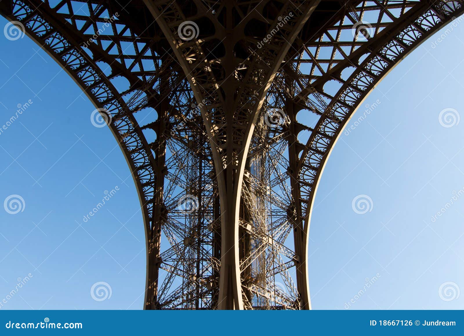 Curve of Eiffel Tower stock photo. Image of lingerie - 18667126