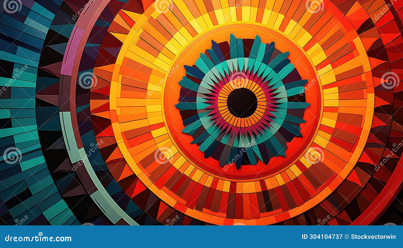 Curve Geometry Round Background Stock Illustration - Illustration of ...
