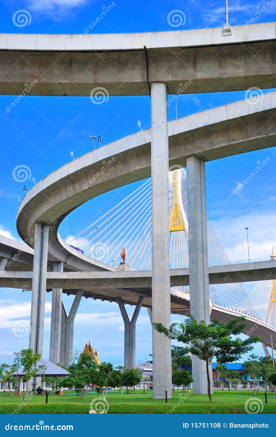 Curve of the Highway Bridge Stock Photo - Image of ring, daylight: 15751108