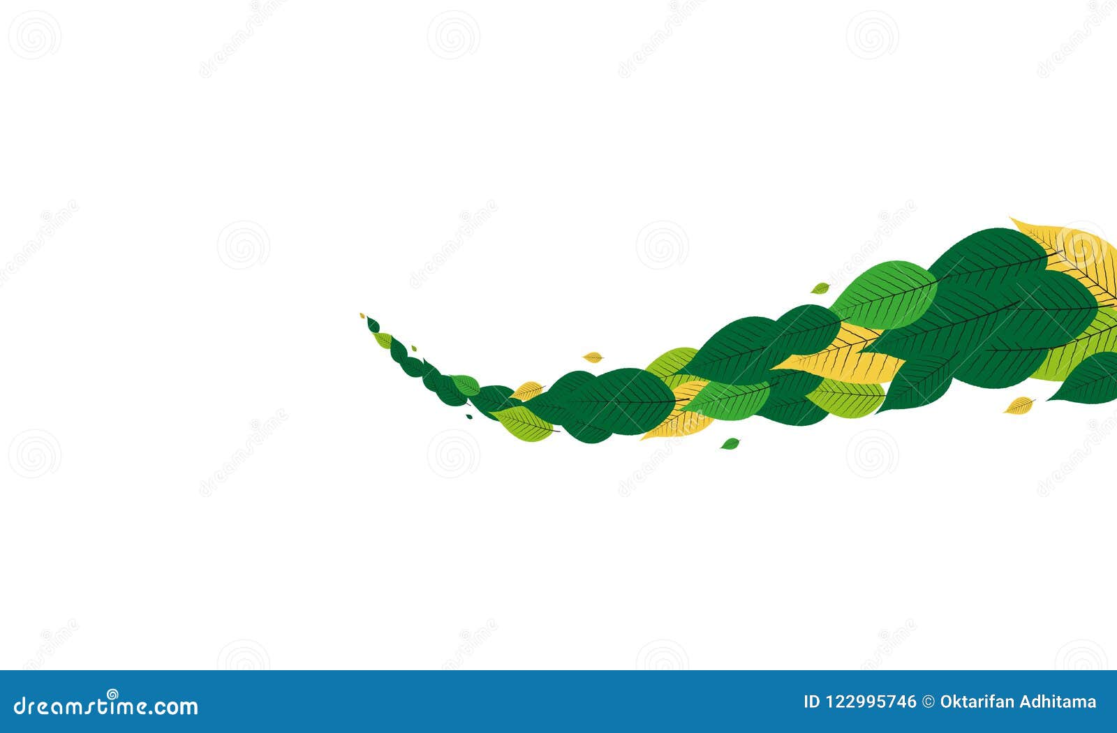 Curve Leaf Wave stock vector. Illustration of geometric - 122995746