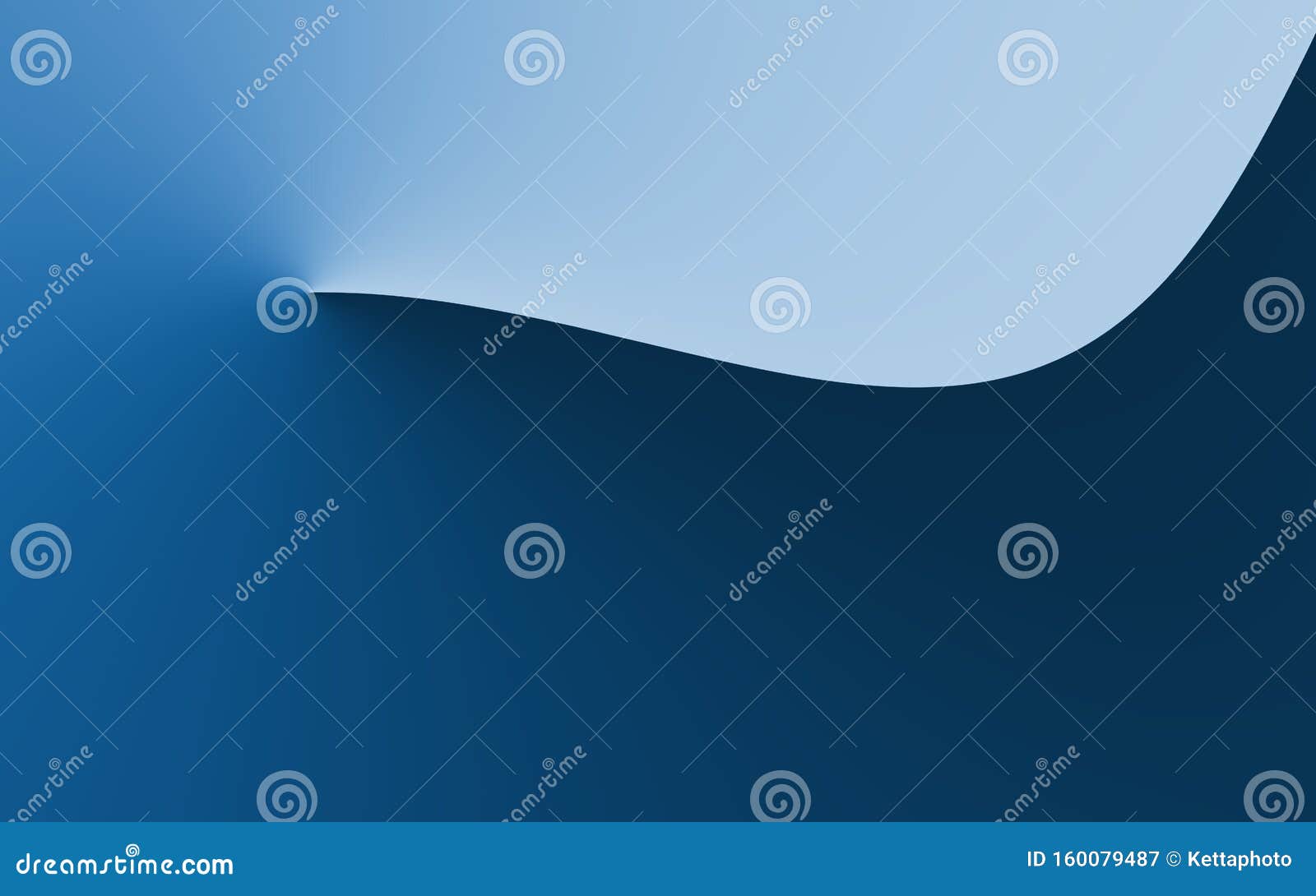 Curve Line on Blue Gradient Background Stock Illustration ...