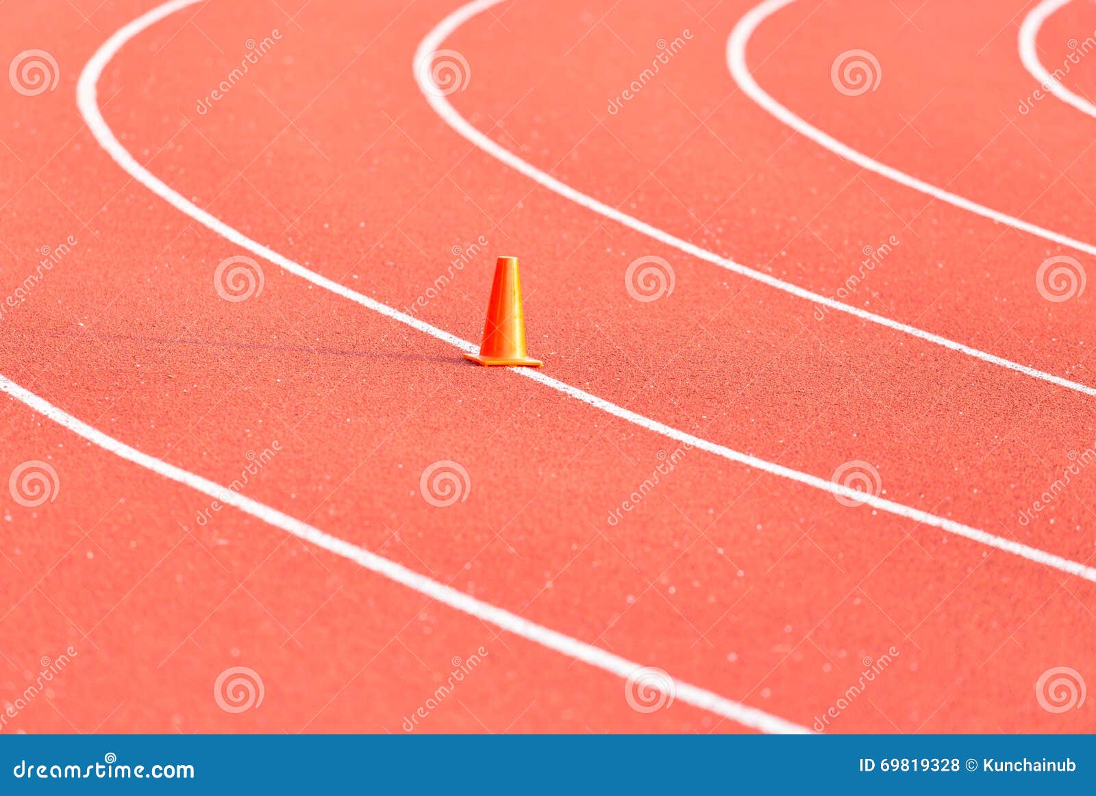 Curve Line on Running Track Stock Photo - Image of athlete, arena: 69819328