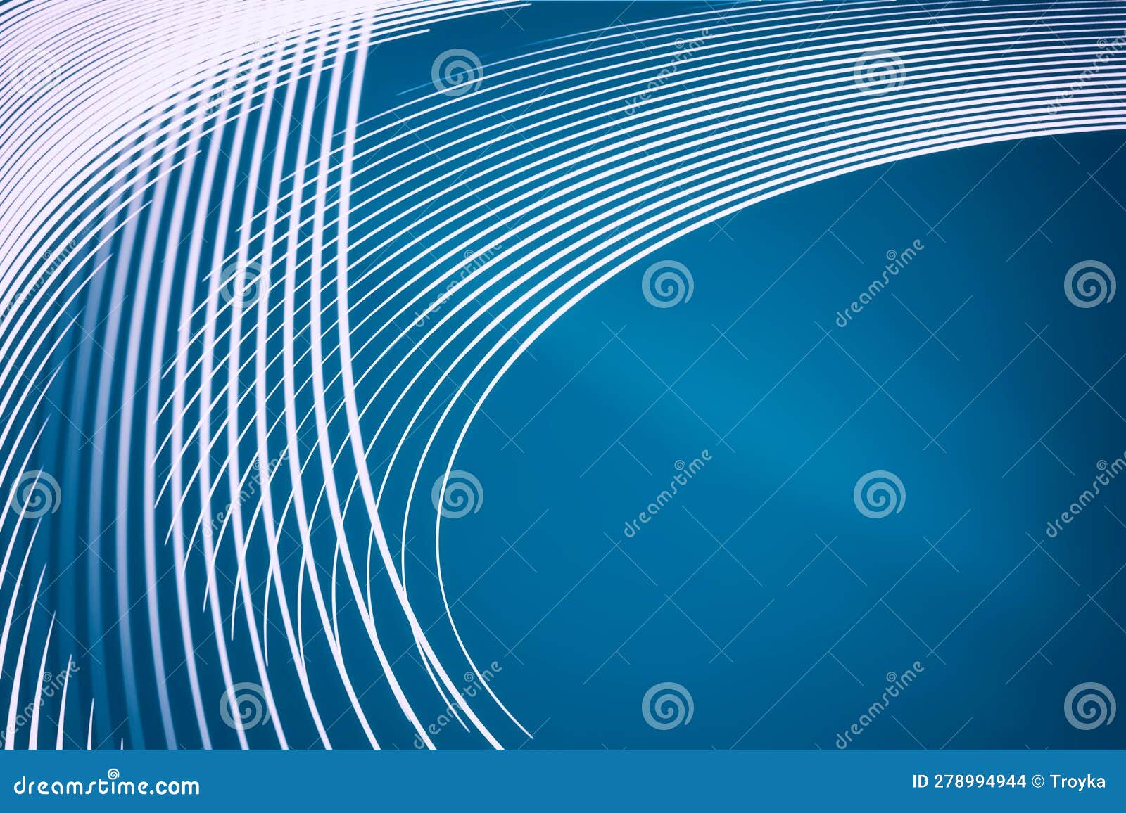 Curve Lines Design in Abstract Blue and White Background Stock ...
