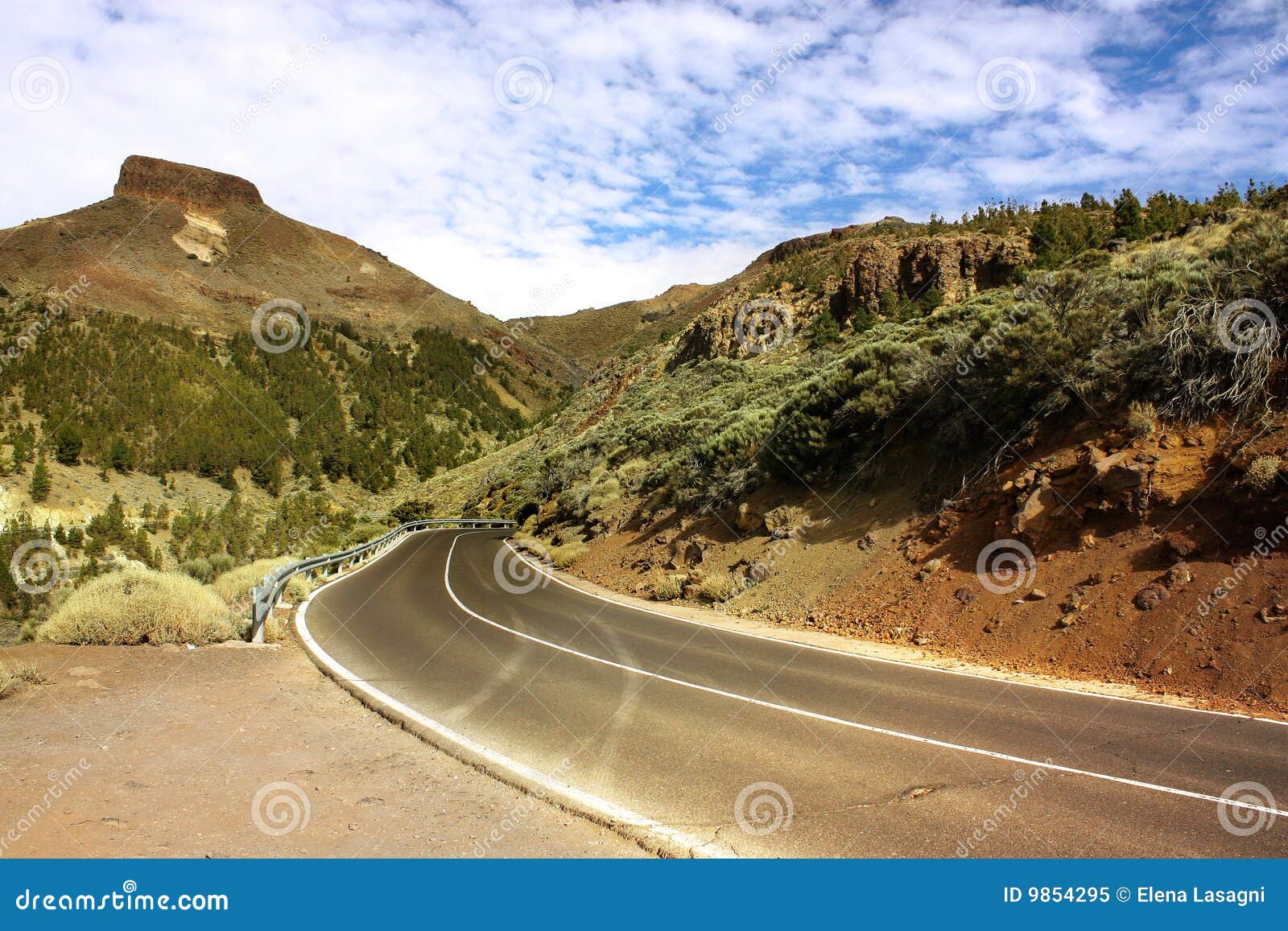 Curve Long Road stock image. Image of landscape, driving - 9854295