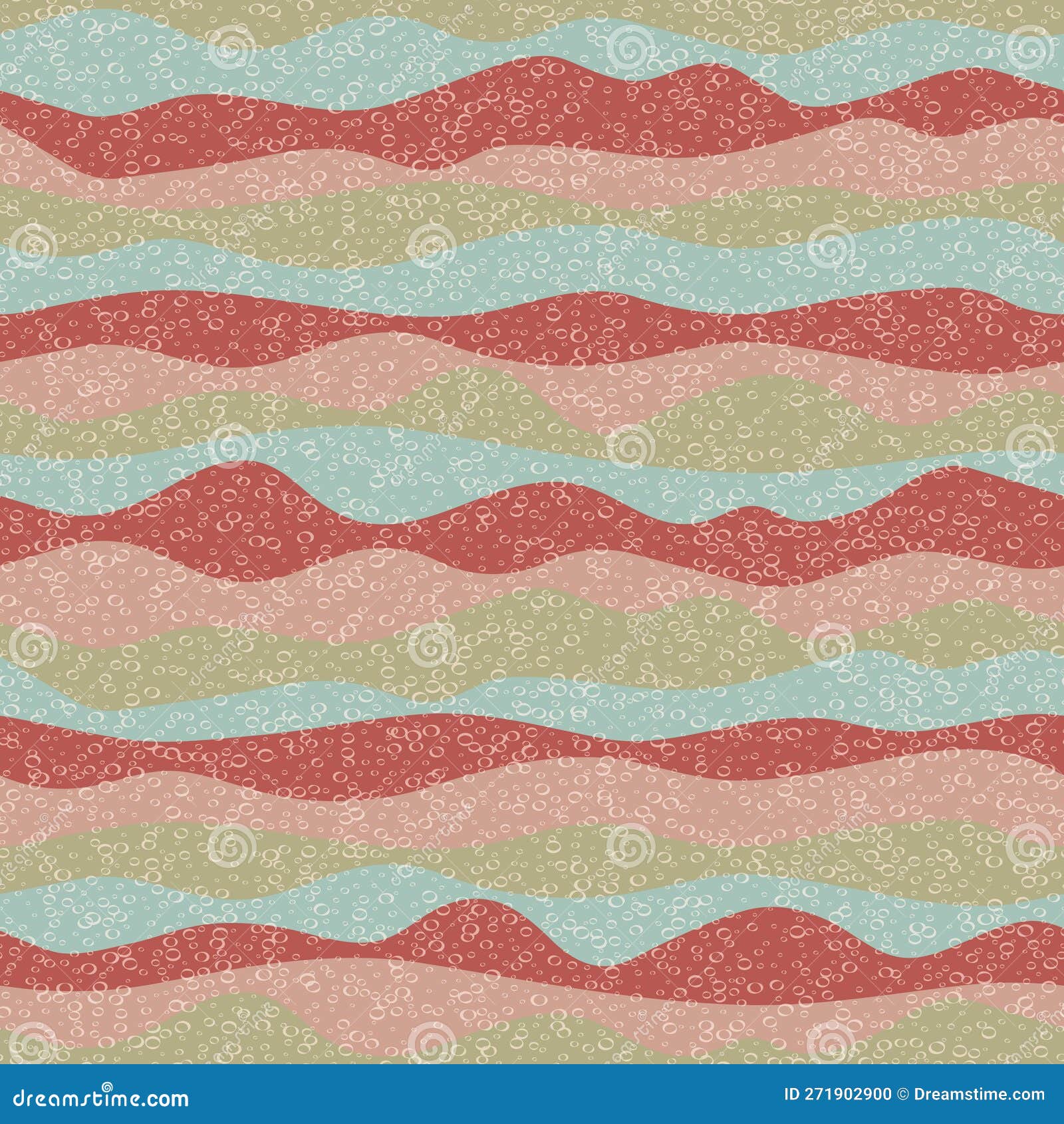 Curve Multicolor Wave Stripes Flow Vector Seamless Pattern. Stock ...