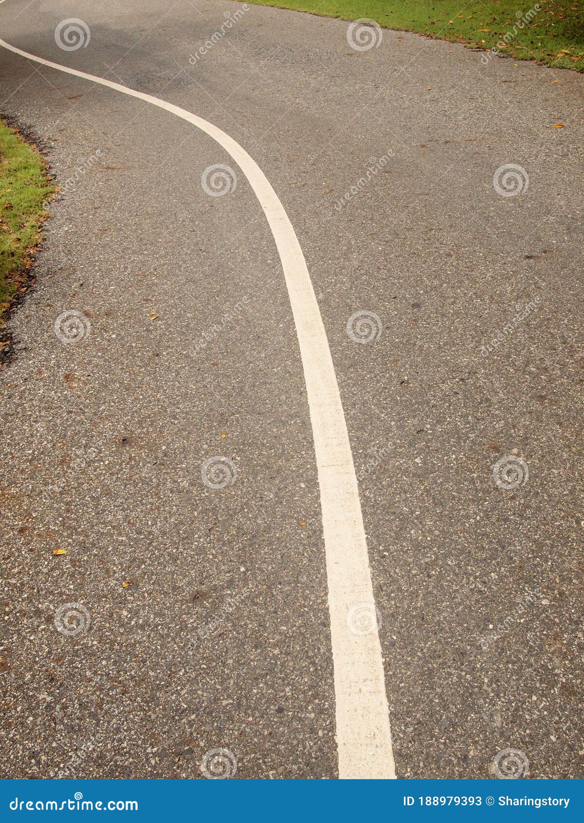 Curve pathway view stock image. Image of road, field - 188979393