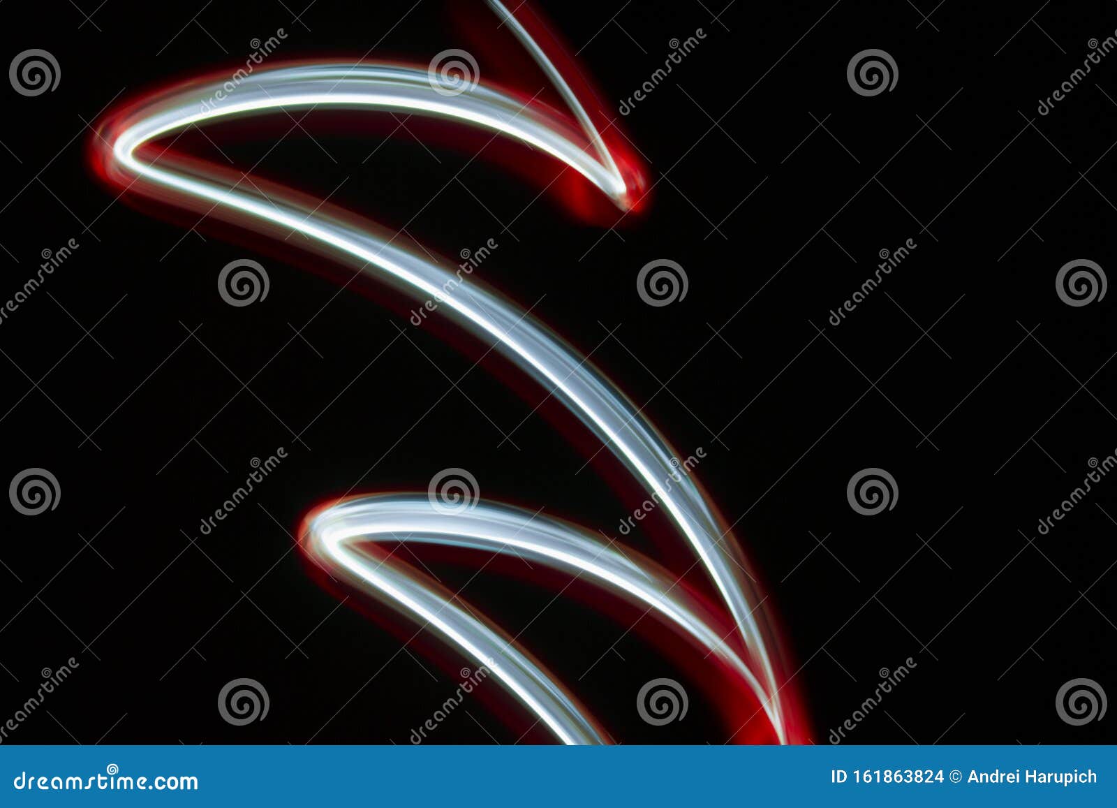 Curve red light lines stock photo. Image of magic, blurred - 161863824