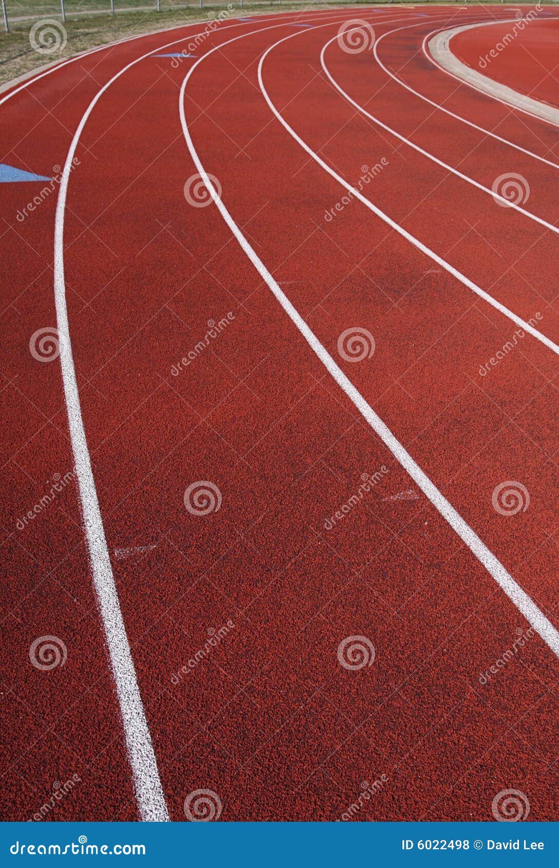 Curve of a Red Running Track Stock Photo - Image of track, arena: 6022498