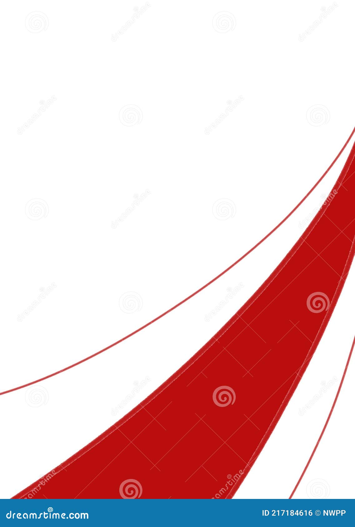 The Curve Red Stripe for Template Stock Illustration - Illustration of ...