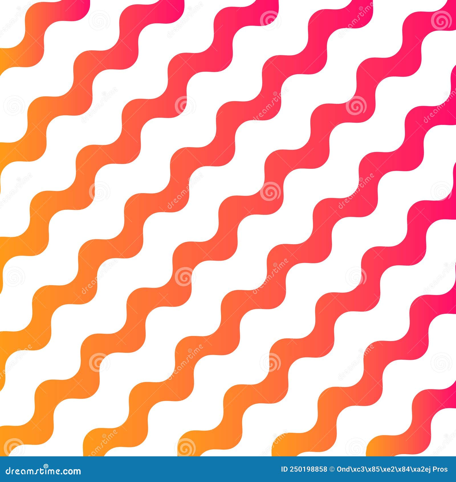 Curve Repeat Line Pattern, Graphic Abstract Retro Template, Art Vector ...