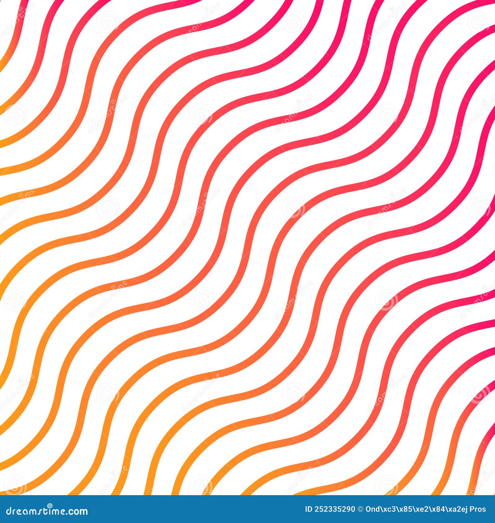 Curve Repeat Line Pattern, Graphic Abstract Retro Template, Art Vector ...