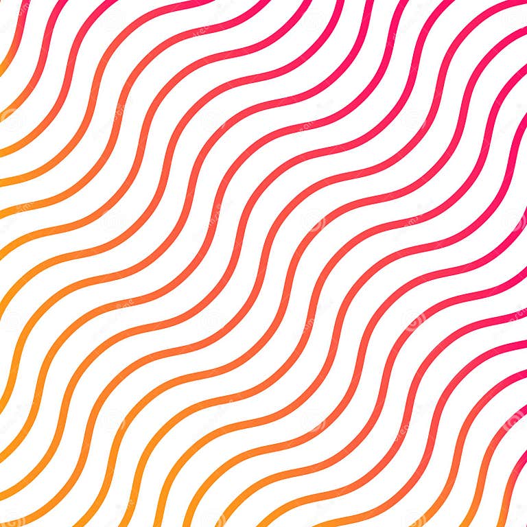 Curve Repeat Line Pattern, Graphic Abstract Retro Template, Art Vector ...