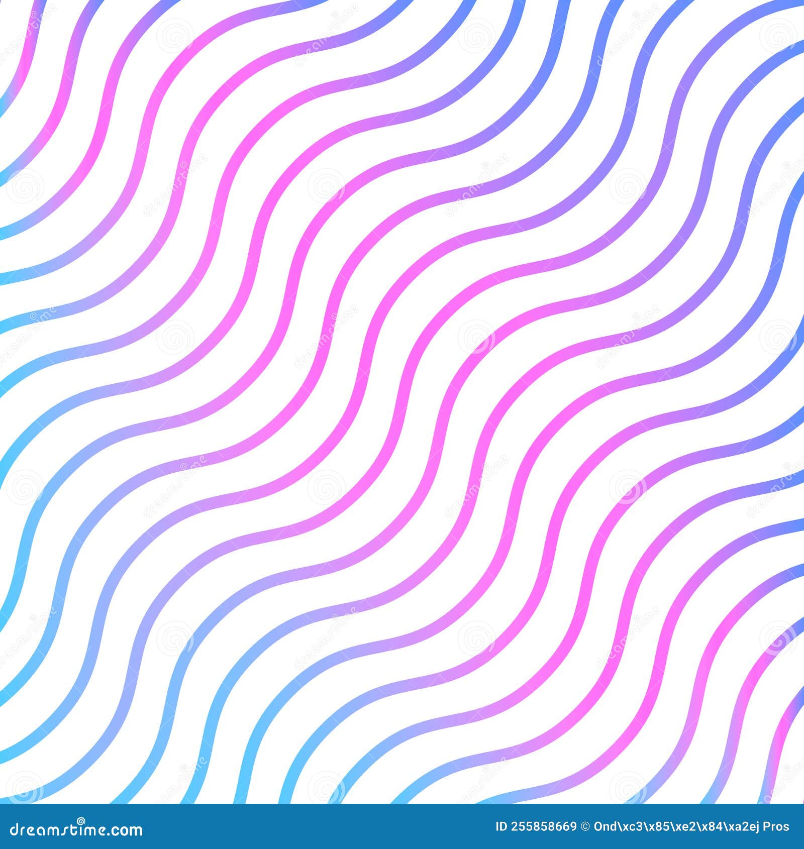 Curve Repeat Line Pattern, Graphic Abstract Retro Template, Art Vector ...