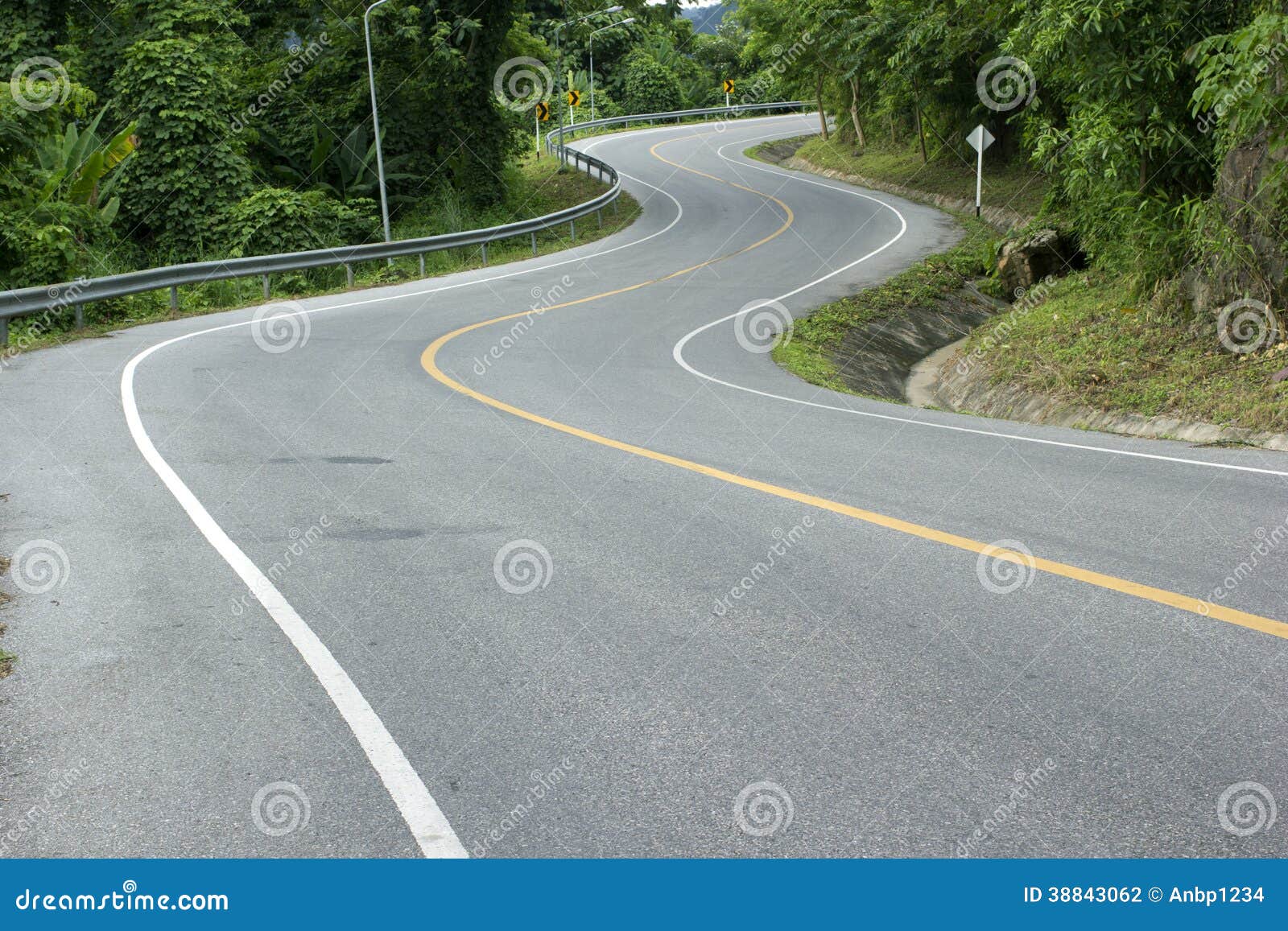 Curve road. stock photo. Image of line, transportation - 38843062