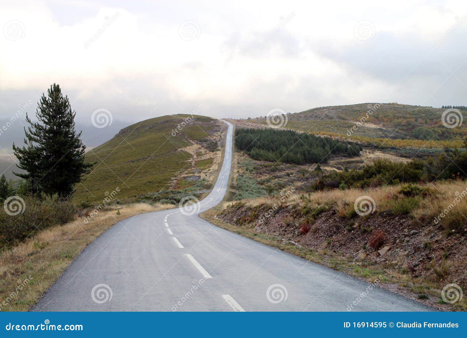 Curve road on mountain stock image. Image of blue, line - 16914595