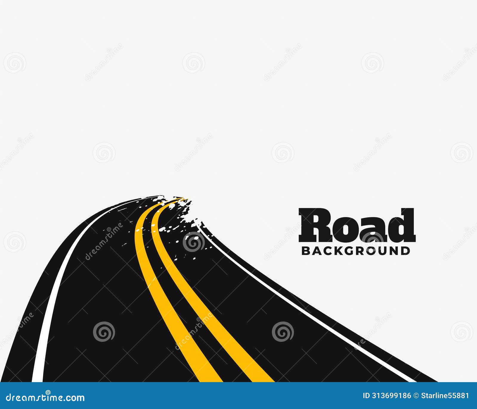 Curve Road Pathway Background Design Stock Vector - Illustration of ...