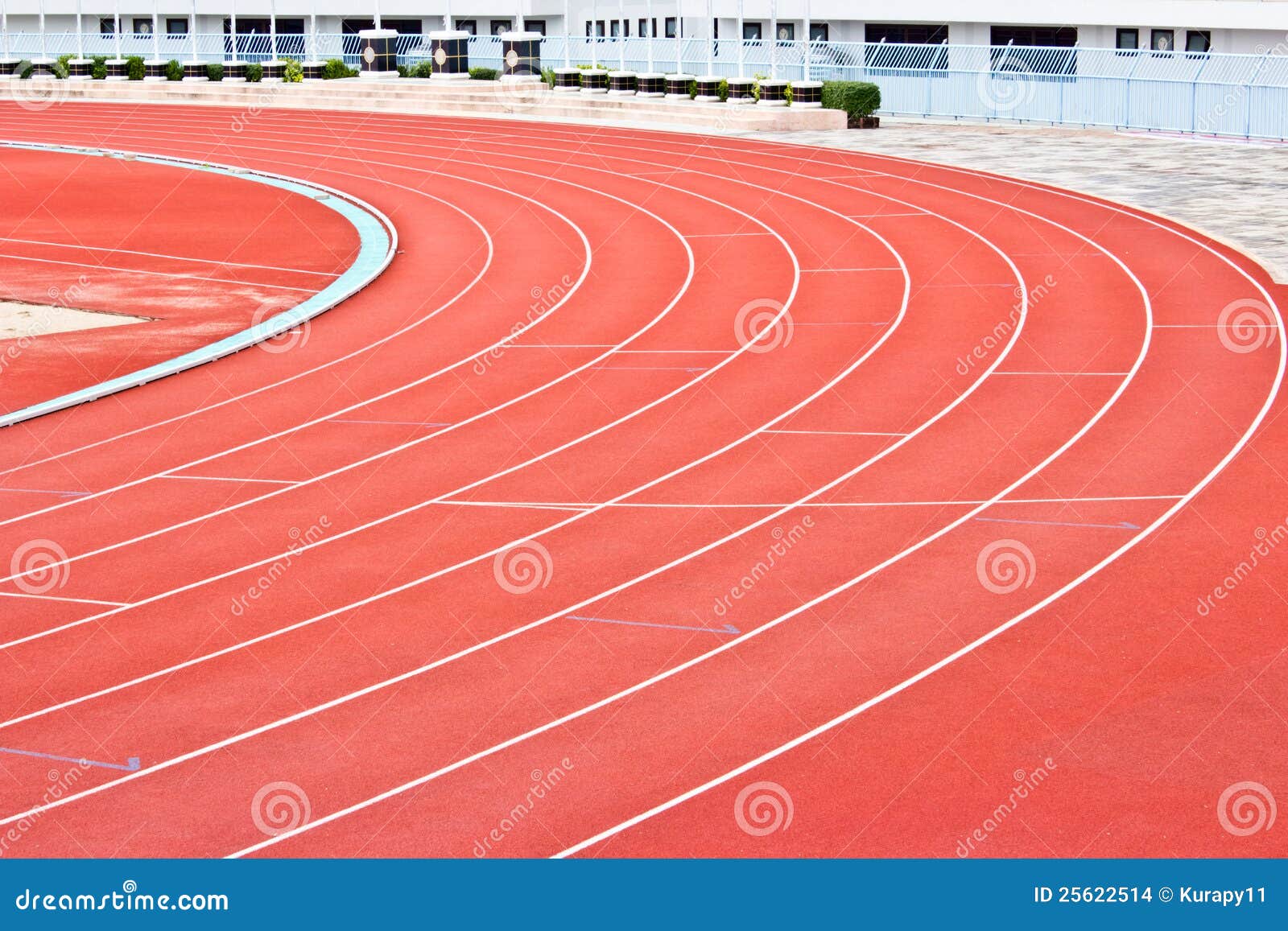 Curve of a Running Track stock photo. Image of athletic - 25622514