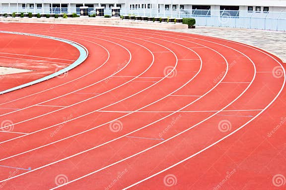 Curve of a Running Track stock photo. Image of athletic - 25622514