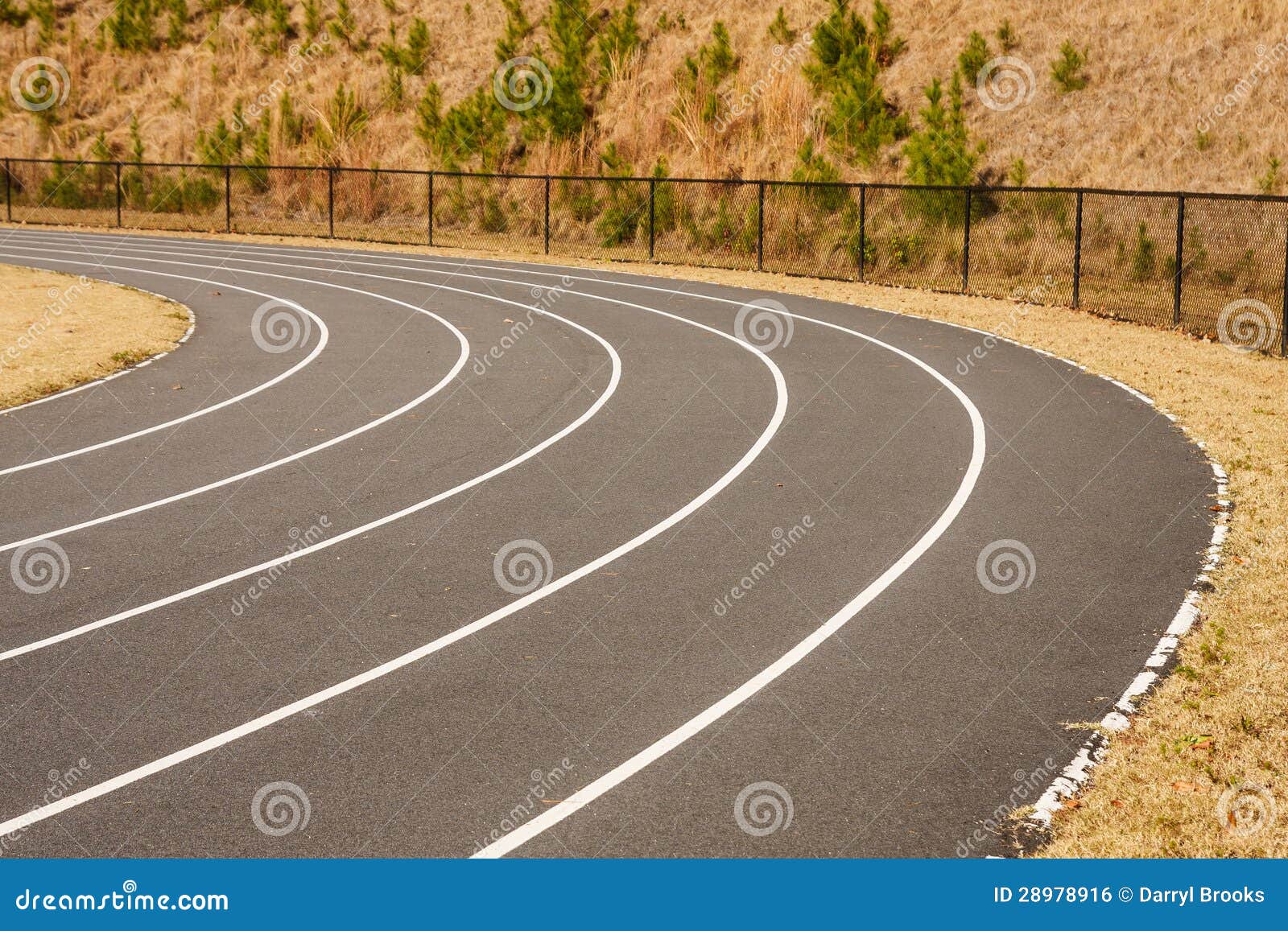 Curve in Running track stock photo. Image of curves, field - 28978916
