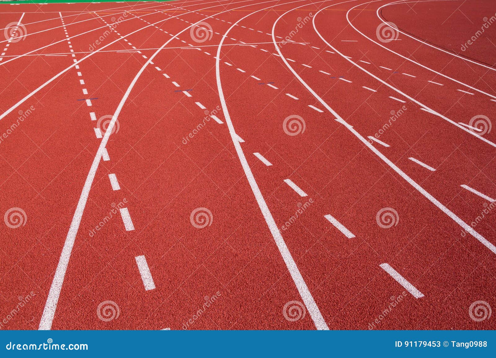Curve on running track stock image. Image of calculus - 91179453