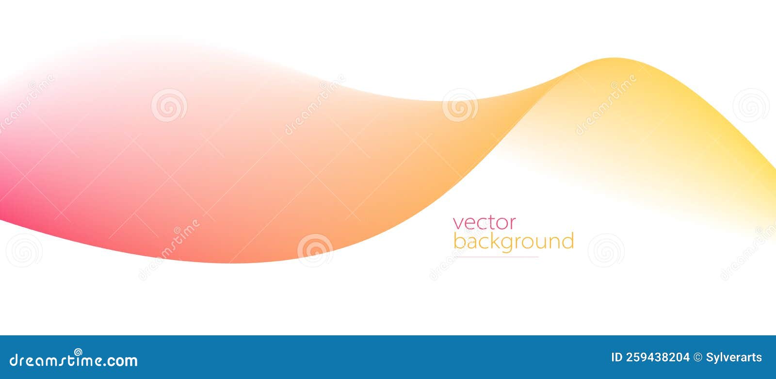 Curve Shape Flow Vector Abstract Background in Red and Yellow Gradient ...