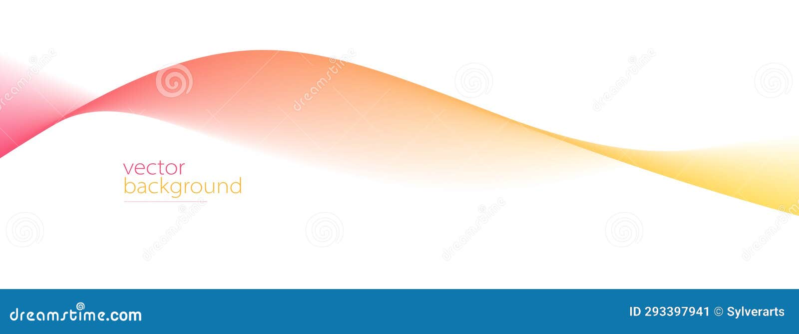 Curve Shape Flow Vector Abstract Background in Red and Yellow Gradient ...