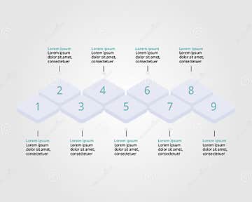 Curve Square Chart of Timeline Template for Infographic Presentation ...