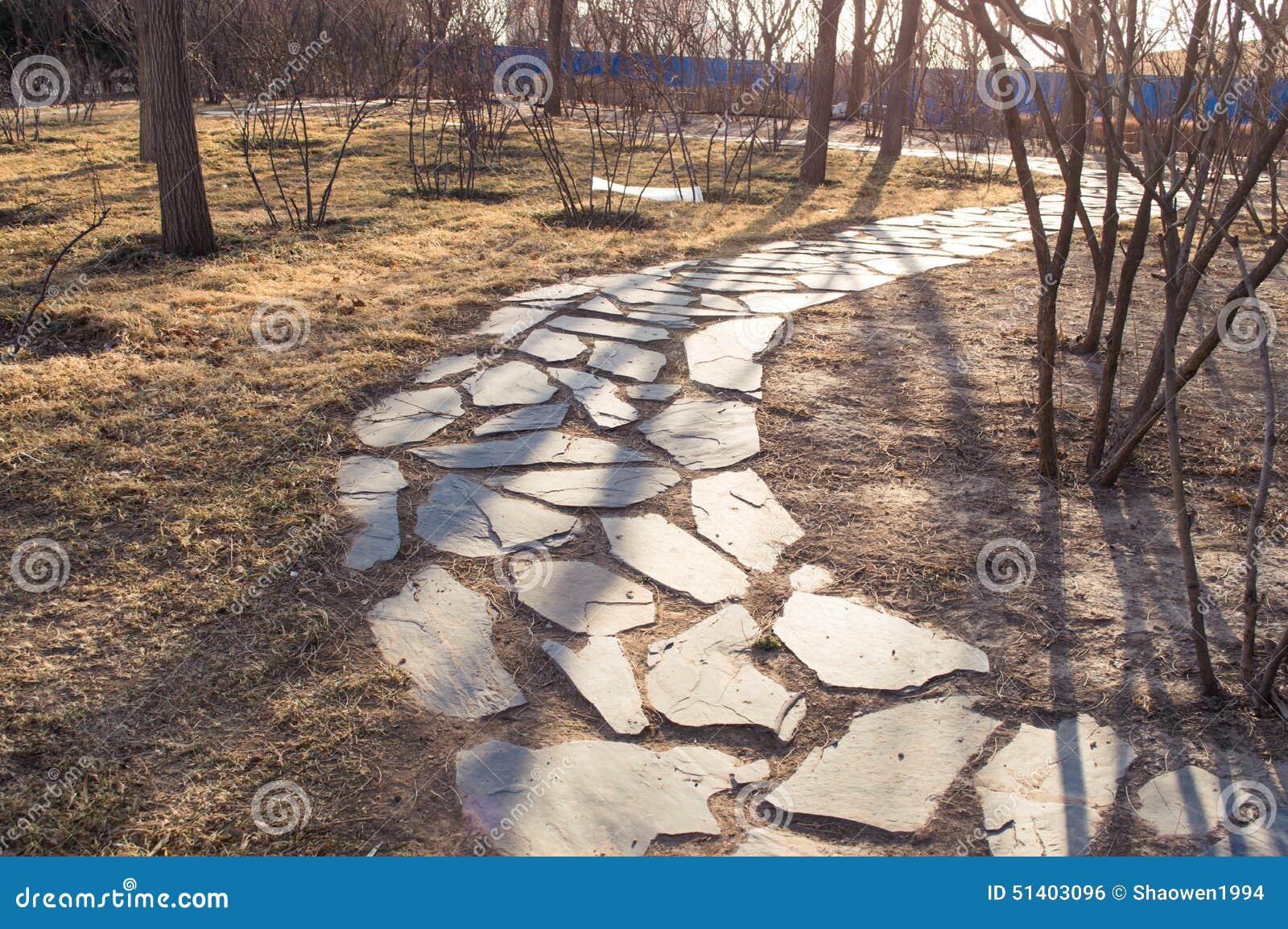 Curve Stone Walkway stock photo. Image of garden, design - 51403096