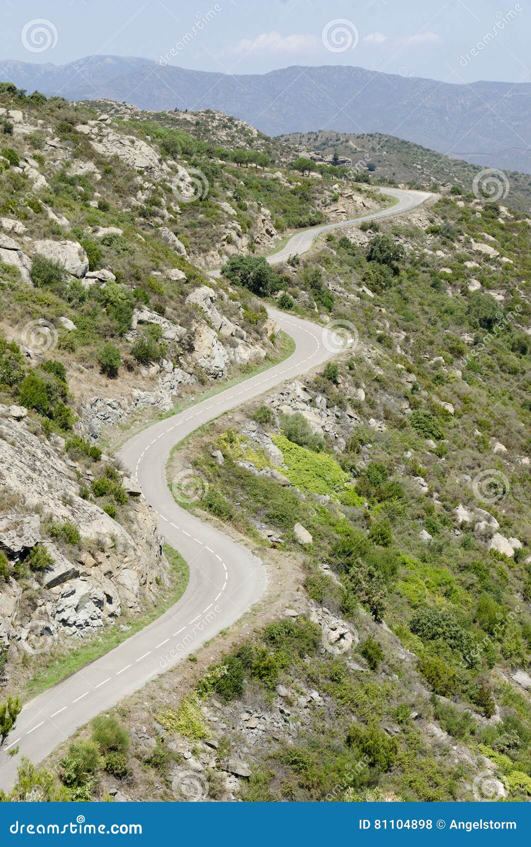 Curve Sulla Strada Della Montagna Fotografia Stock - Immagine di ...