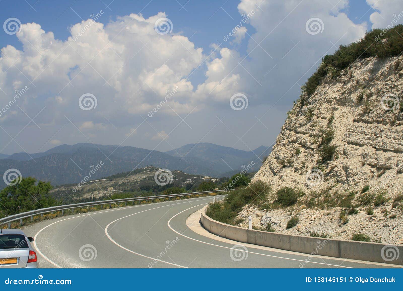 Mountain road curve stock image. Image of transportation - 138145151