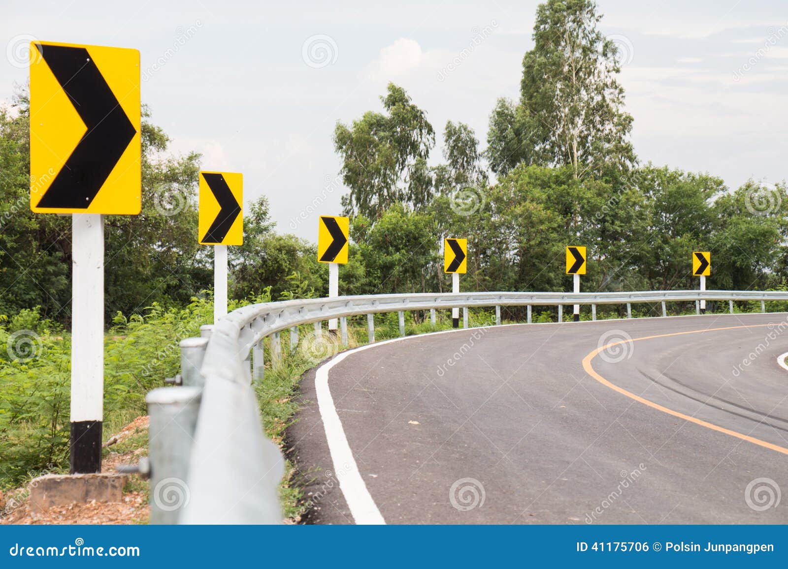 Curve way road stock photo. Image of countryside, highway - 41175706