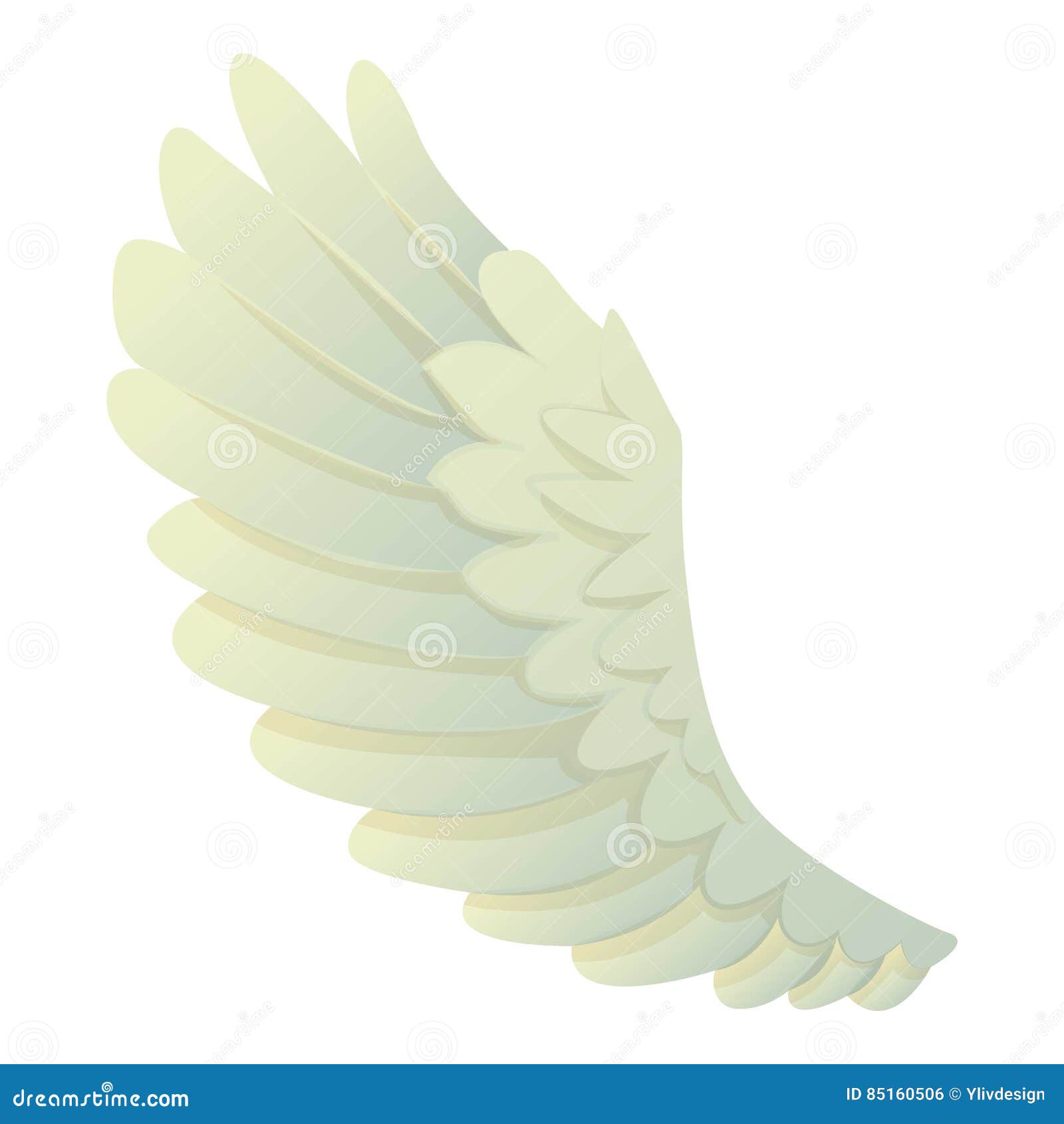 Curve Wing Icon, Cartoon Style Stock Vector - Illustration of ...