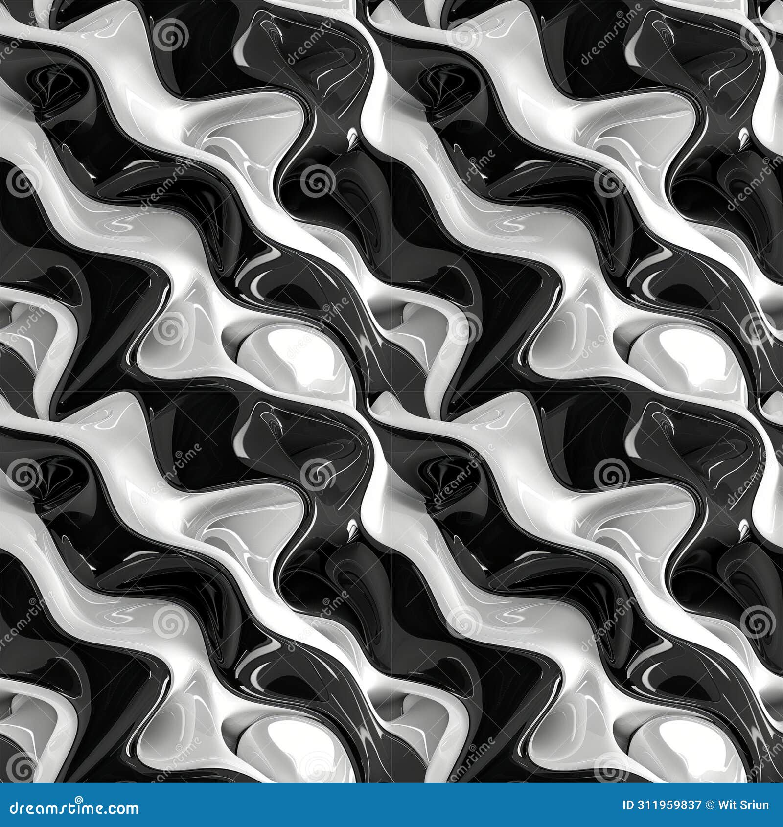 Curve, Worm Shape, Free Form, Black and White Stock Illustration ...