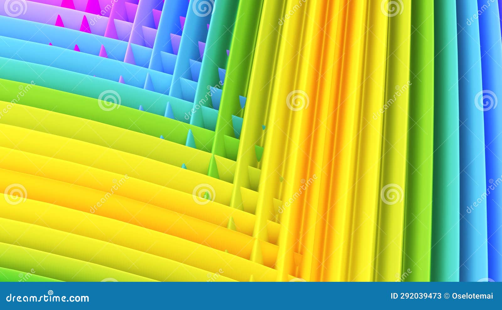 Curved Abstract Gradient Wave Pattern Background, Curved Wave Flow, 3D ...