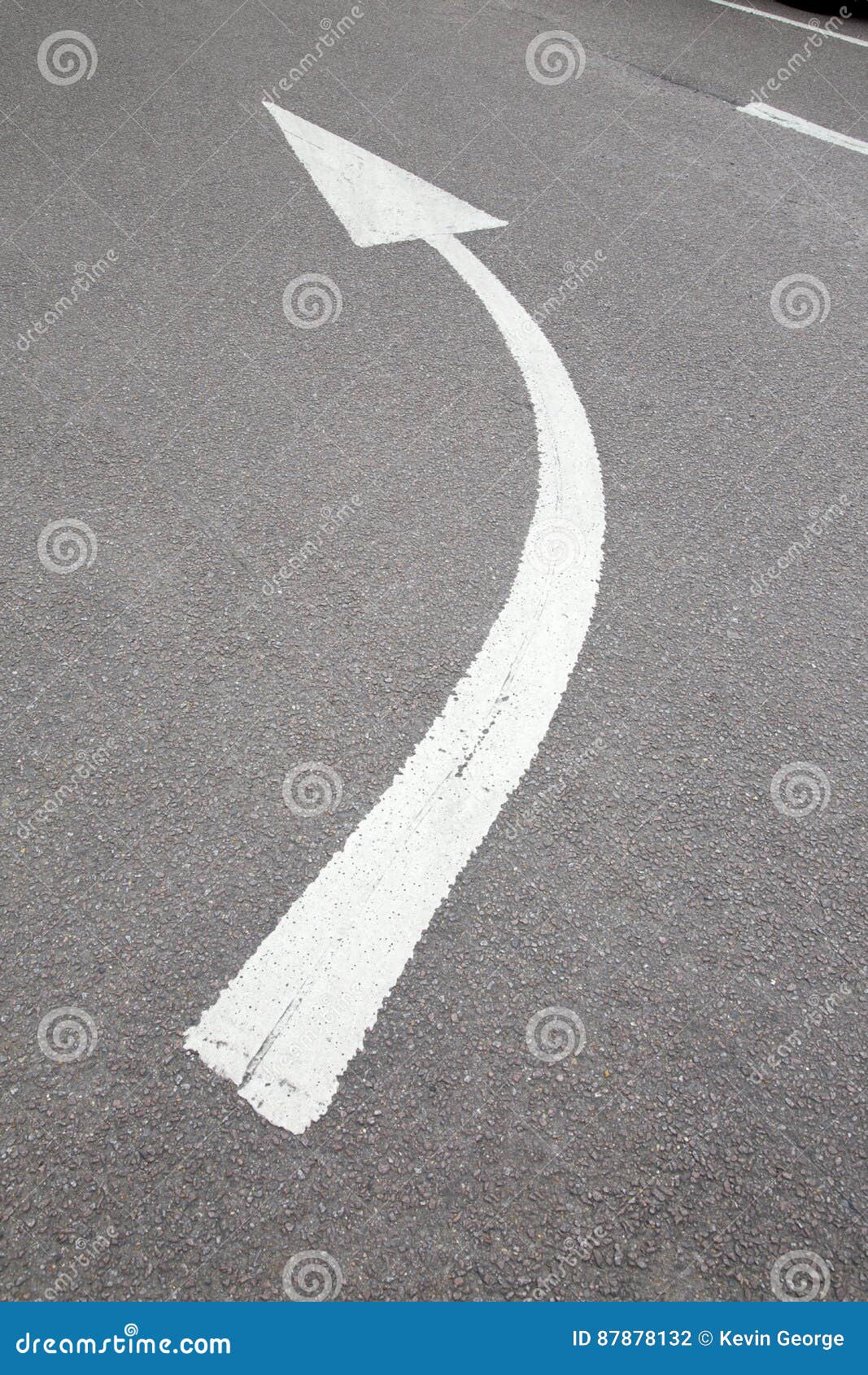 Curved Arrow Sign stock photo. Image of sign, traffic - 87878132