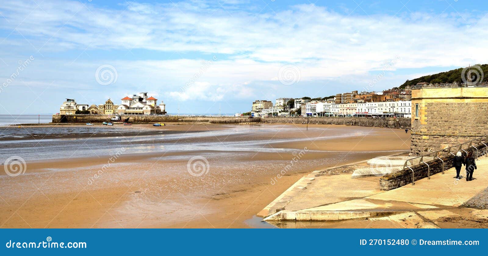 The Curved Beach of Weston-super-mare Editorial Image - Image of ...