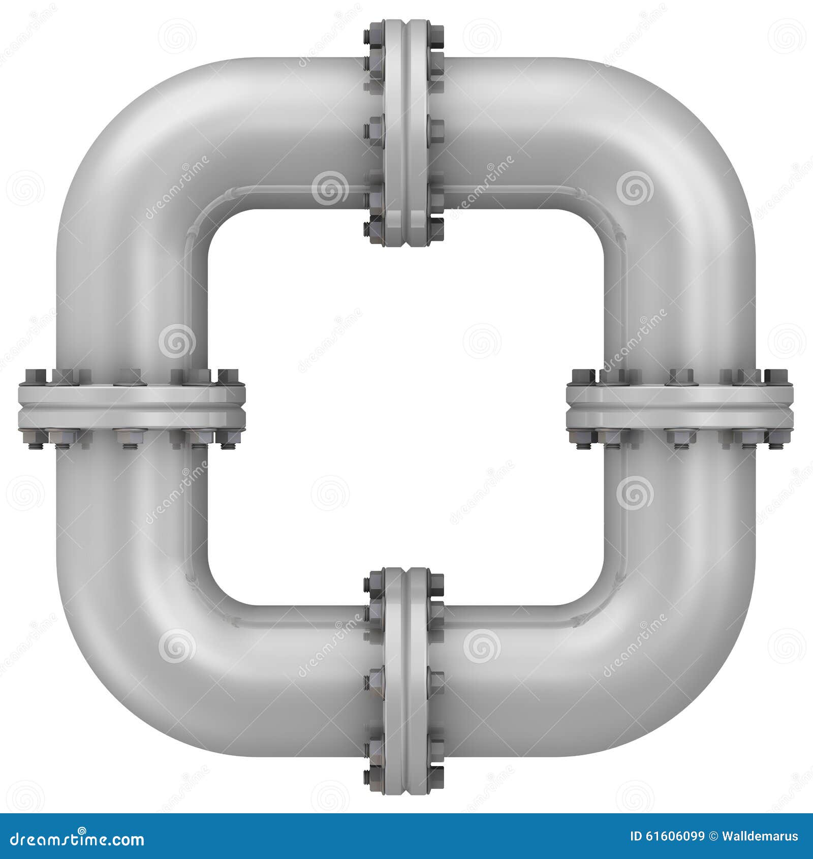 Connection Curved Bends With Flanges Royalty-Free Stock Image ...