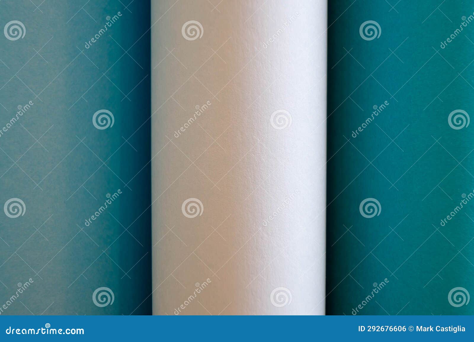 Curved Blue and White Paper Columns Stock Photo - Image of abstract ...