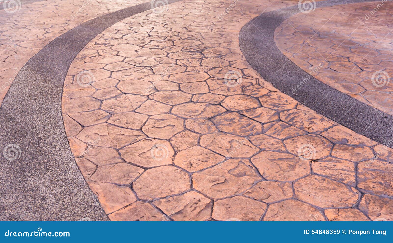Curved Brick Or Stone Floor Background Stock Image | CartoonDealer.com ...