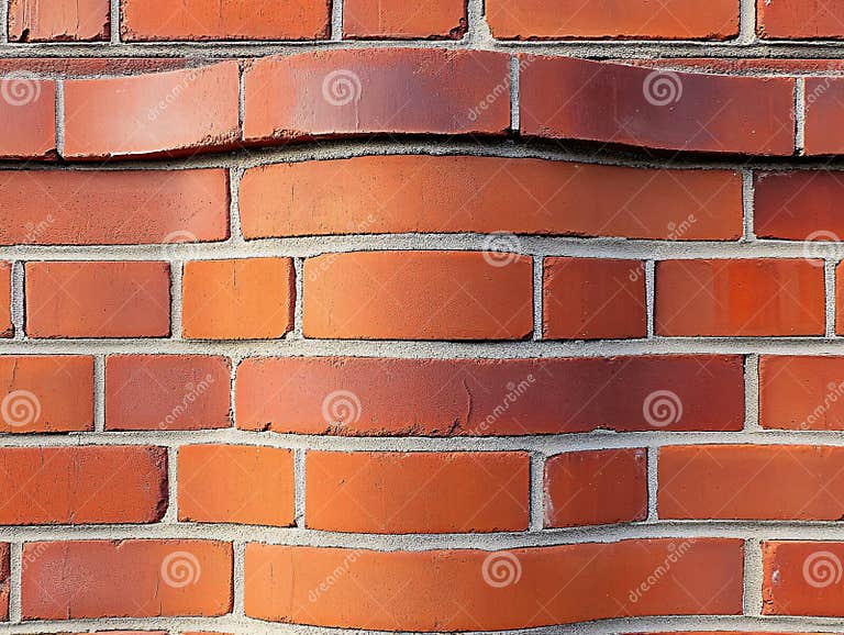 Curved Brick Wall Texture Background Seamless Red High Quality Image ...
