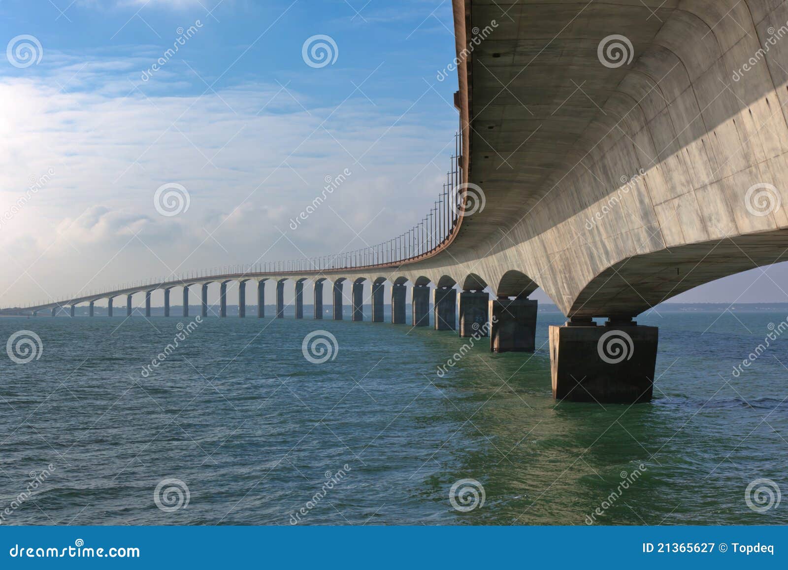 Curved Bridge Over the Water Stock Image - Image of architecture ...